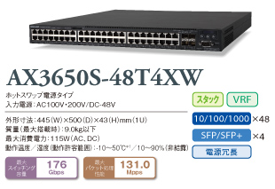 AX3600S：アラクサラネットワークス株式会社